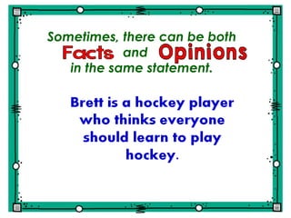 Fact or Opinion PowerPoint and distinguising fact from opinion | PPTX