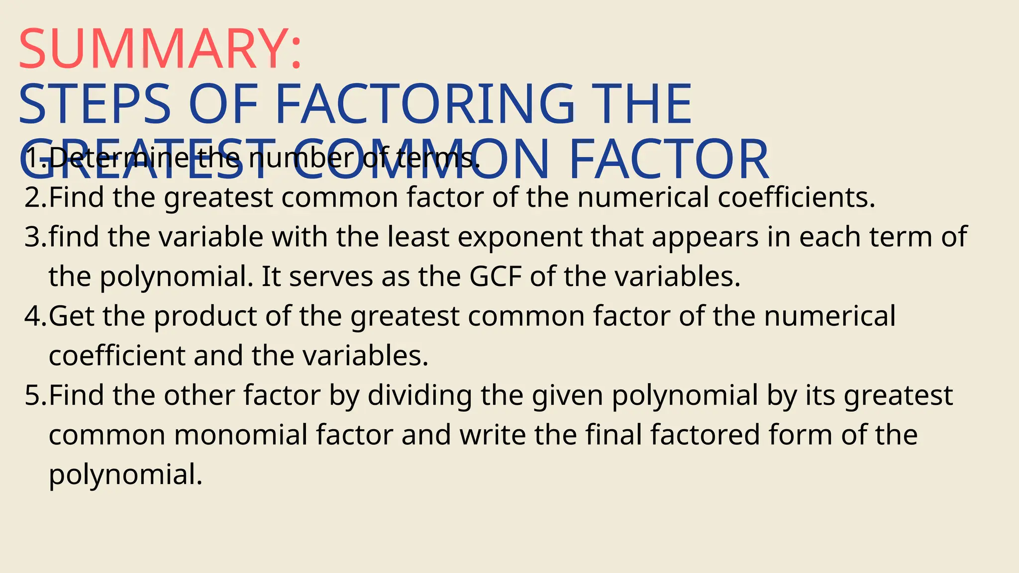 Factor polynomials with a common monomial factor..pptx