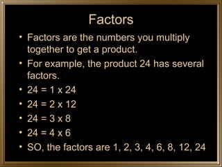 Factors | PPT