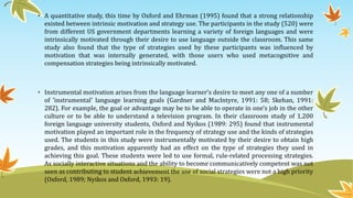 Factors Affecting Language Learning Strategies | PPTX