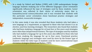Factors Affecting Language Learning Strategies | PPTX