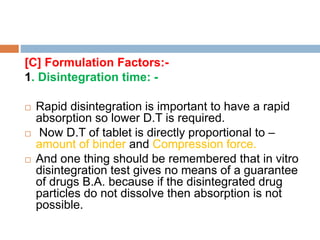Factors afeecting drug absoption | PPT