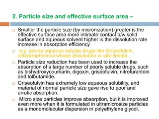 Factors afeecting drug absoption | PPT