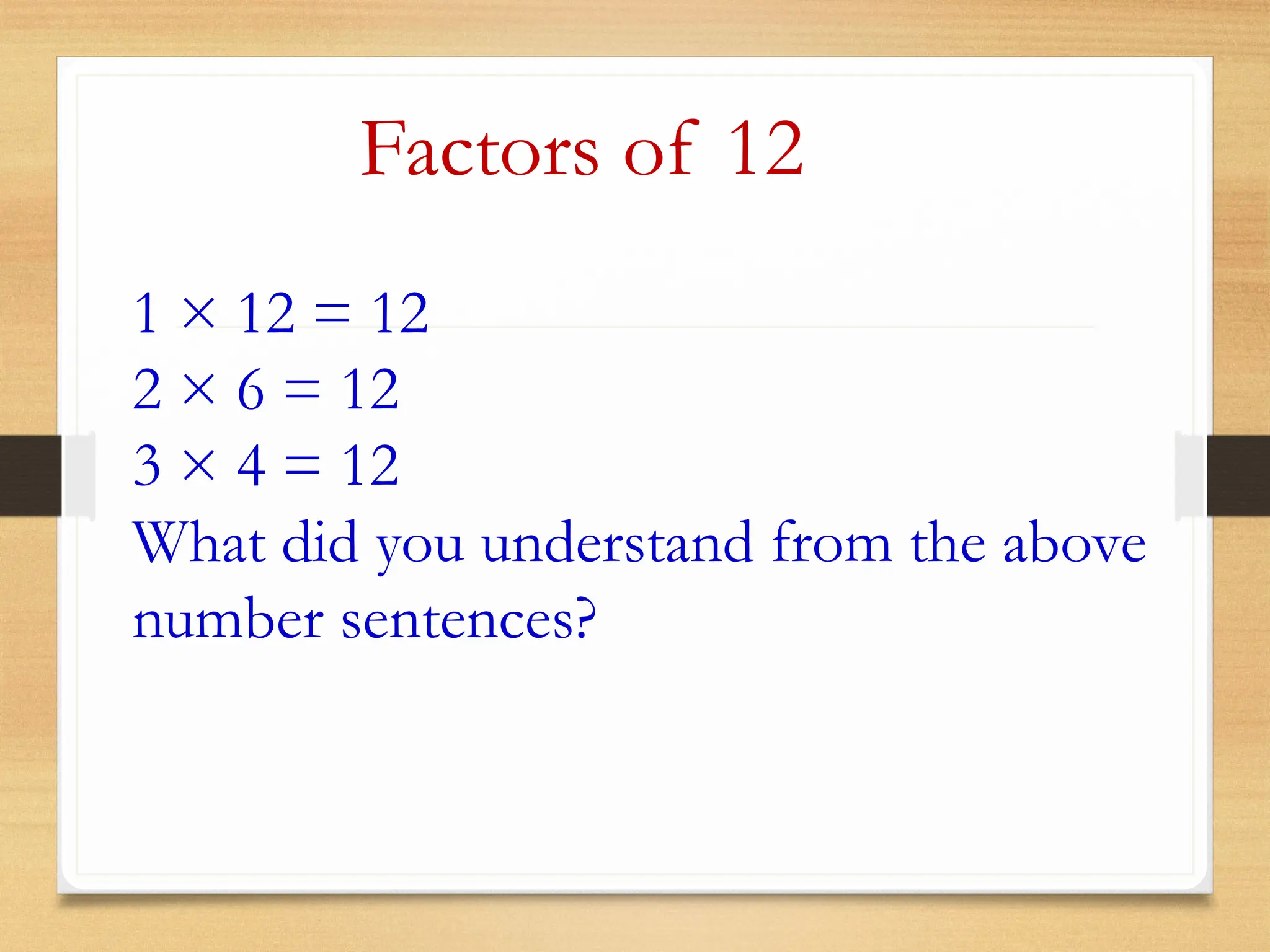 POWERPOINT PRESENTATION ON FACTORS GRADE 4 | PPTX