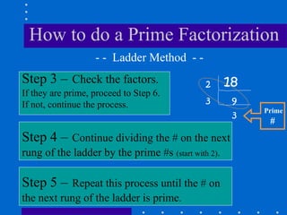 Factors and prime numbers for the grade 5 | PPT
