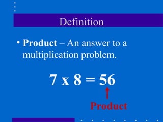 "Factors: The Building Blocks of Numbers".ppt