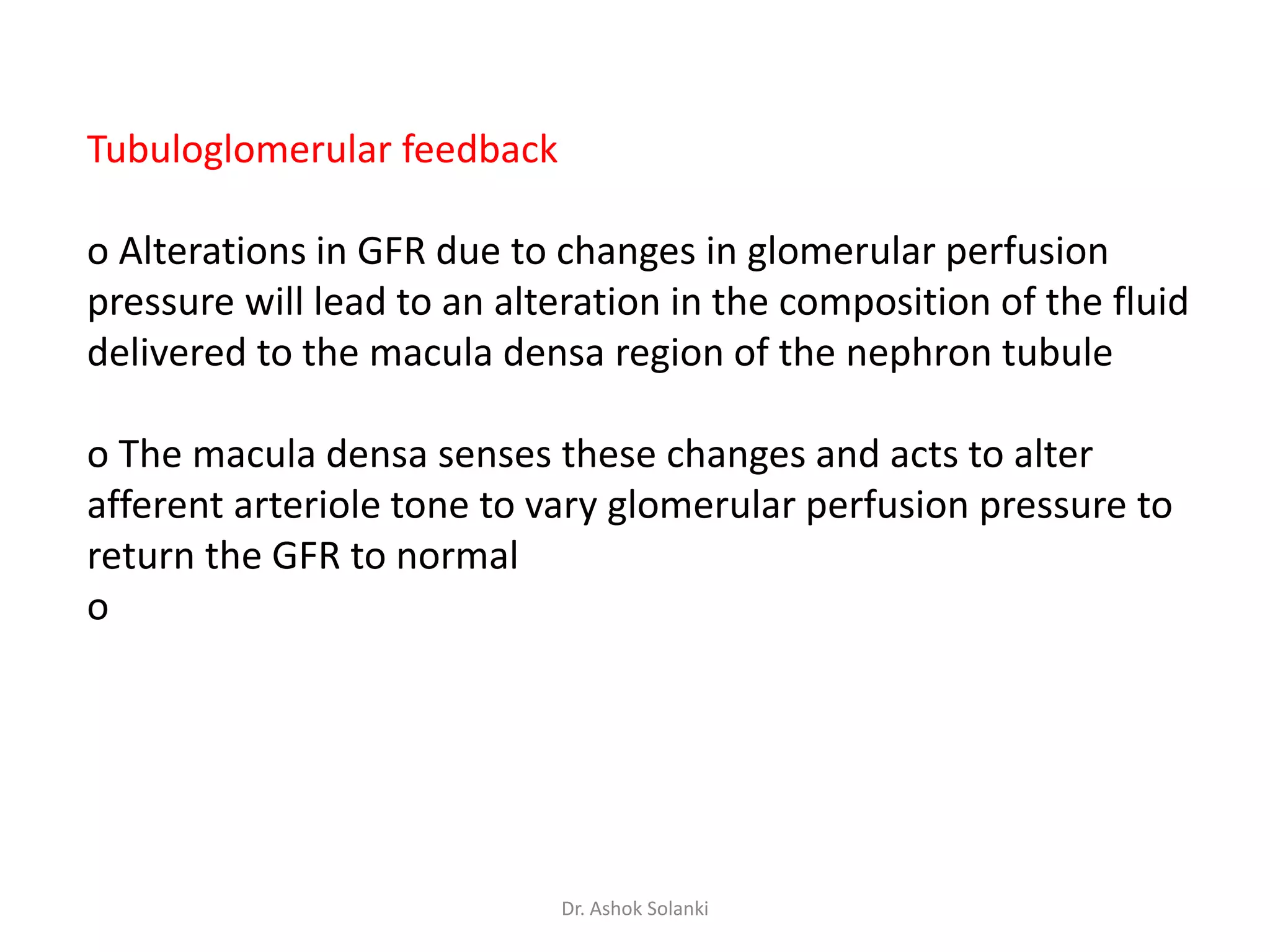 Factors Affecting G.F.R. | PPTX