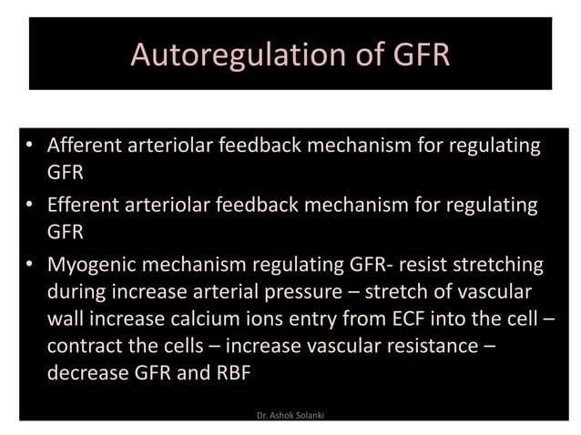 Factors Affecting G.F.R. | PPTX