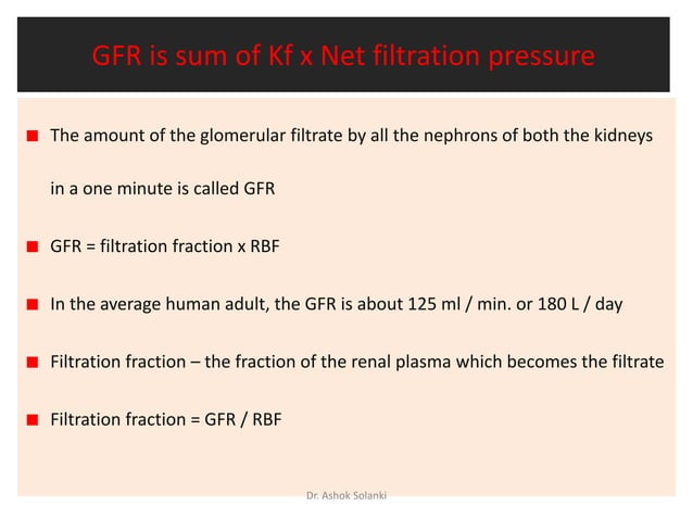 Factors Affecting G.F.R. | PPTX