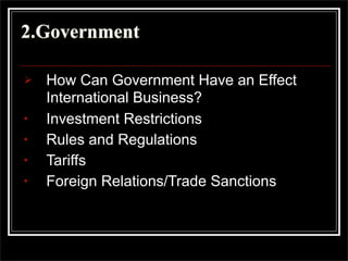 Factors affecting-international-trade | PDF