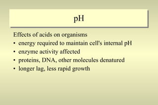 Factors Affecting Microbial Growth | PPT
