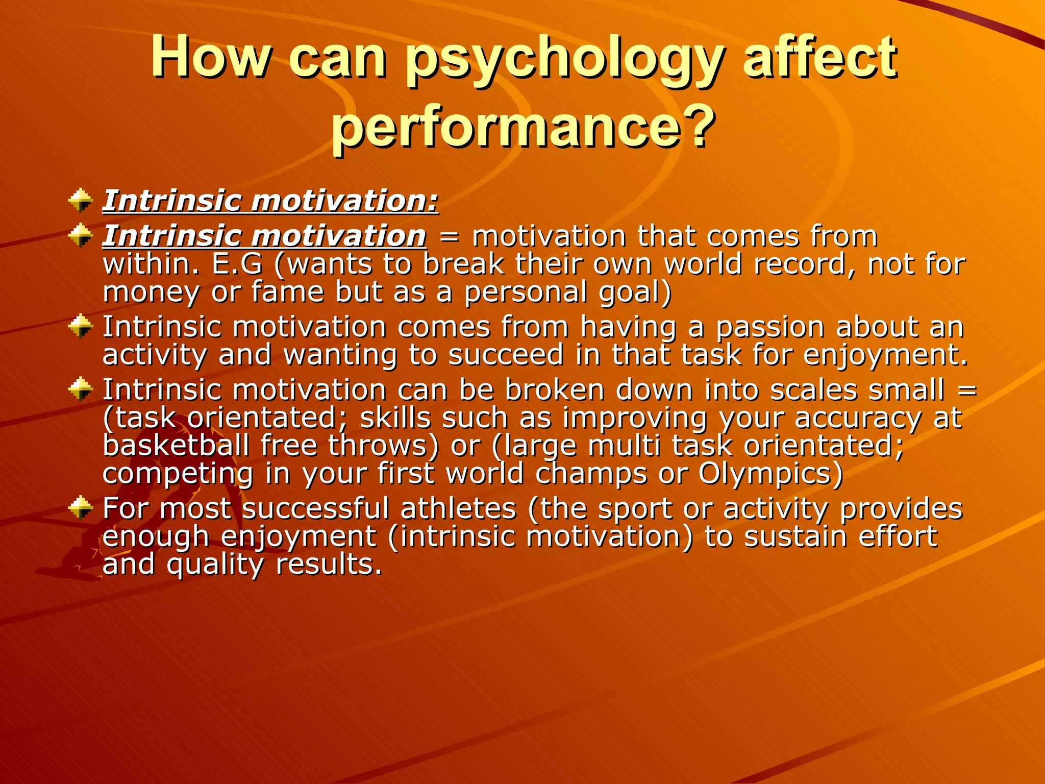 Core 2 Factors affecting performance psychology | PPT