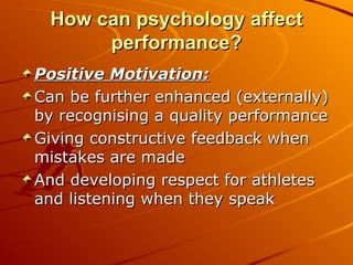 Core 2 Factors affecting performance psychology | PPT | Mental Health ...