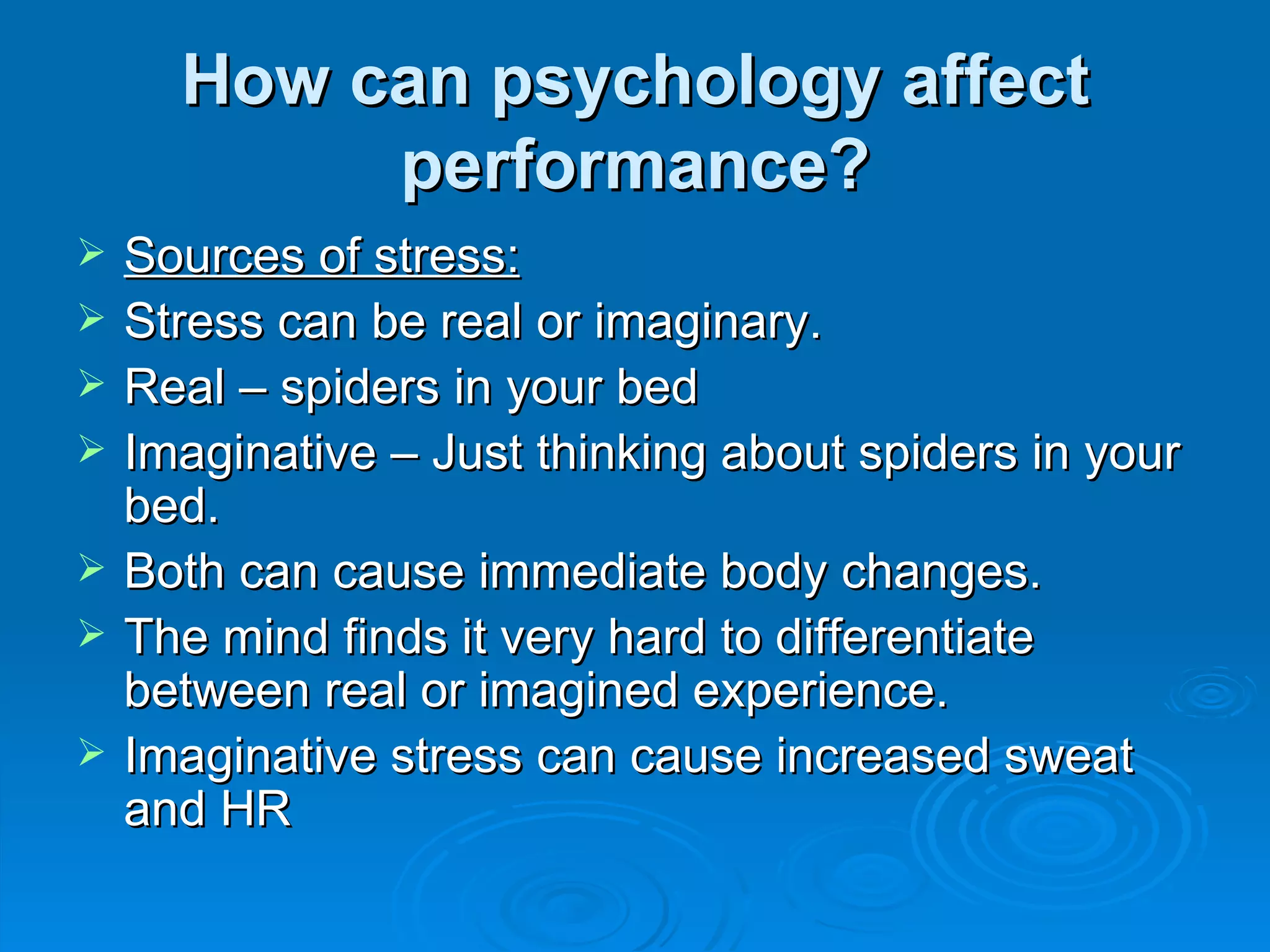 Core 2 Factors affecting performance Psychology | PPT