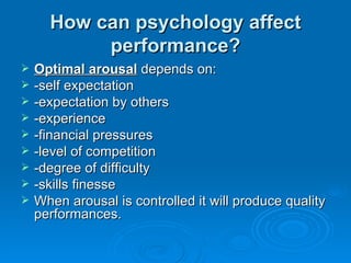 Core 2 Factors affecting performance Psychology | PPT