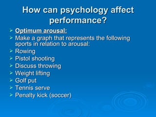 Core 2 Factors affecting performance Psychology | PPT