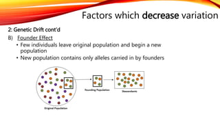 Factors affecting variation and evolutionary pathways | PPT
