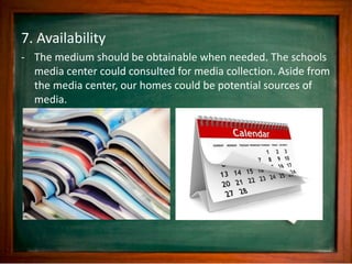 Factors to-be-considered-in-selecting-instructional-media | PPTX