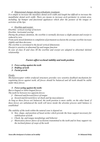Factors affect Development of Occlusion and its Stability.pdf