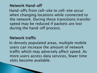 Factors affecting 2g data speed | PPT