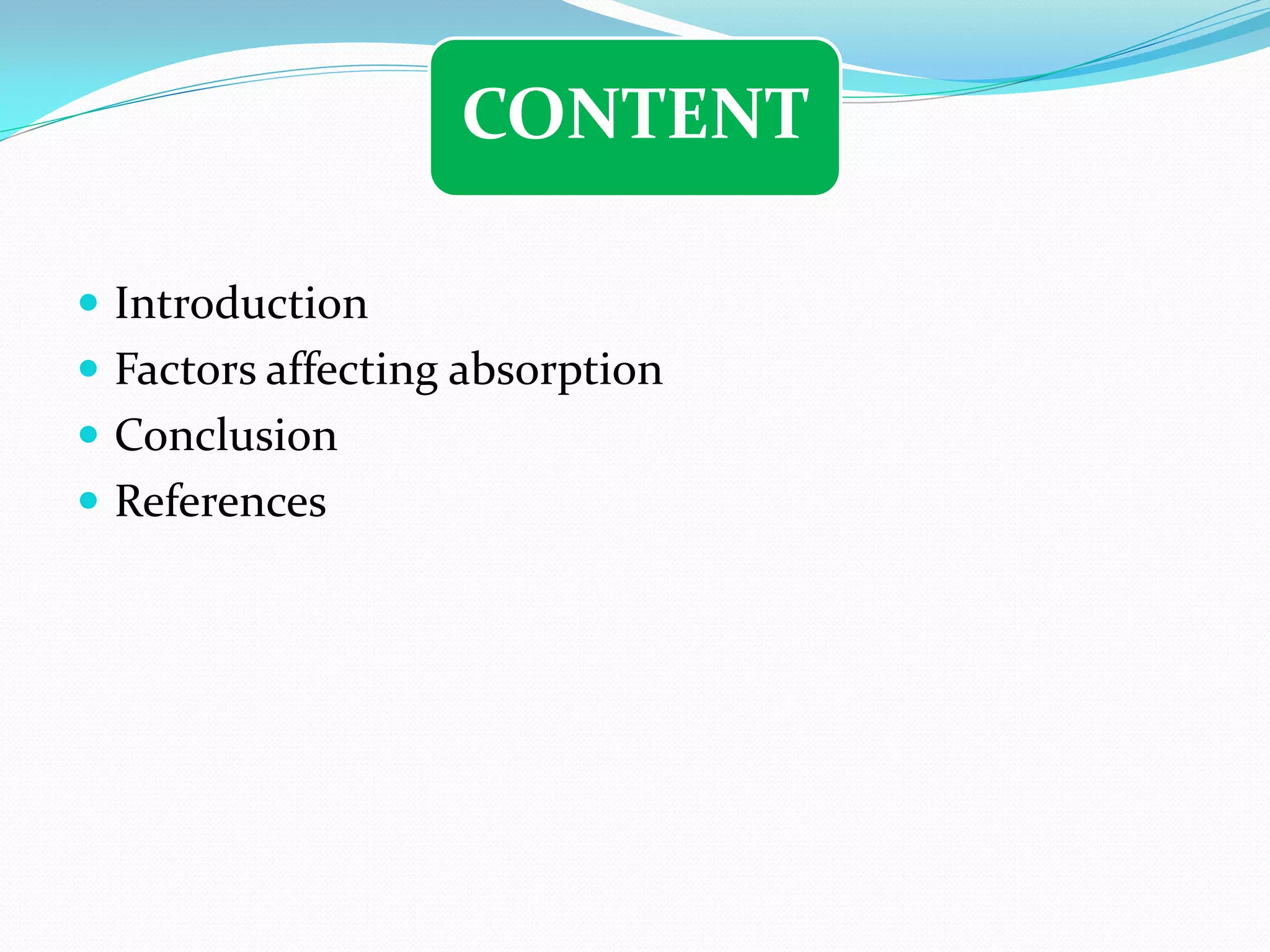 Factors affecting absorption of drugs | PDF