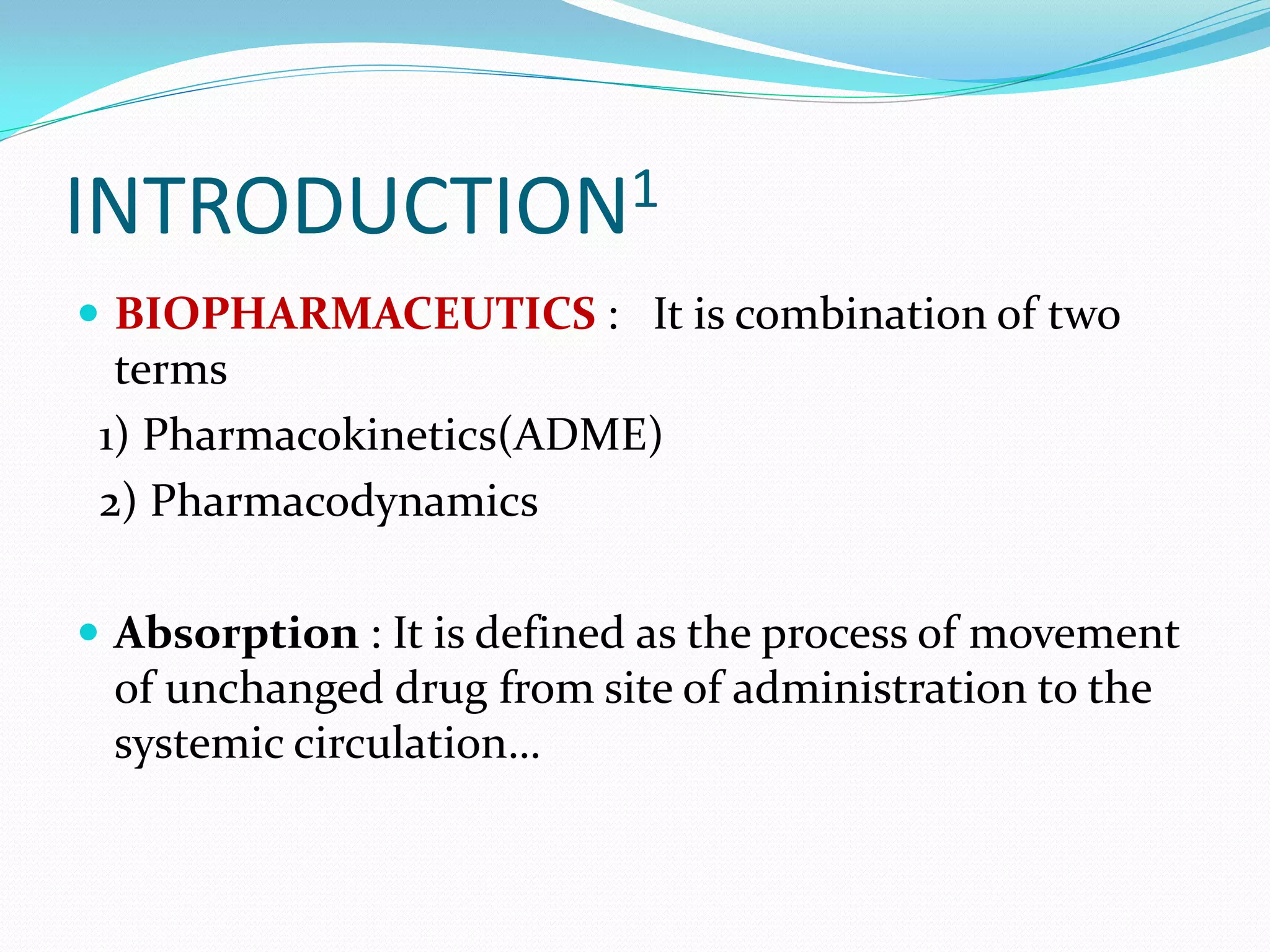 Factors affecting absorption of drugs | PDF