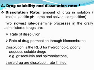 Factors affecting absorption of drugs | PDF
