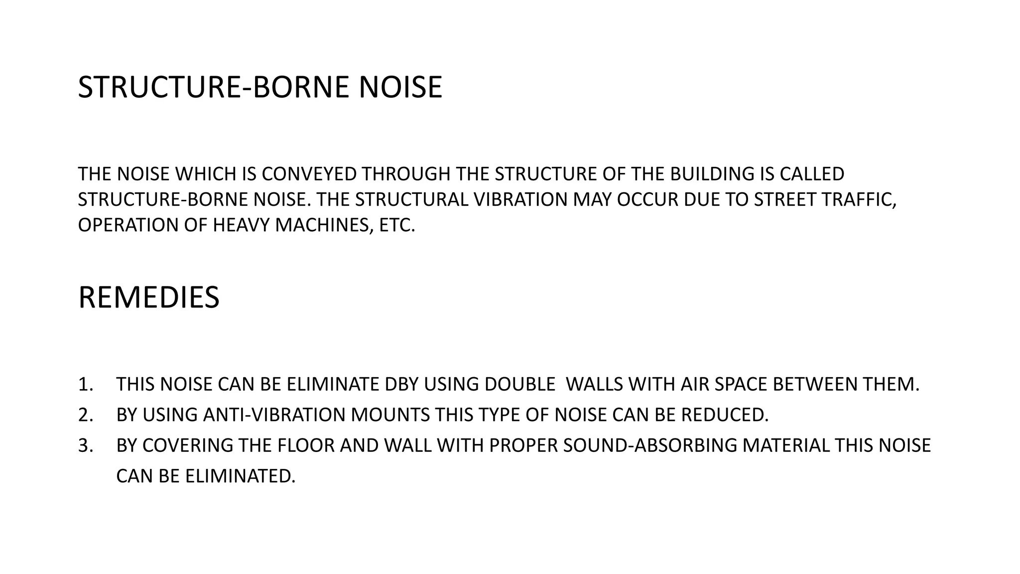 Factors affecting acoustic of building and their remedies | PPTX