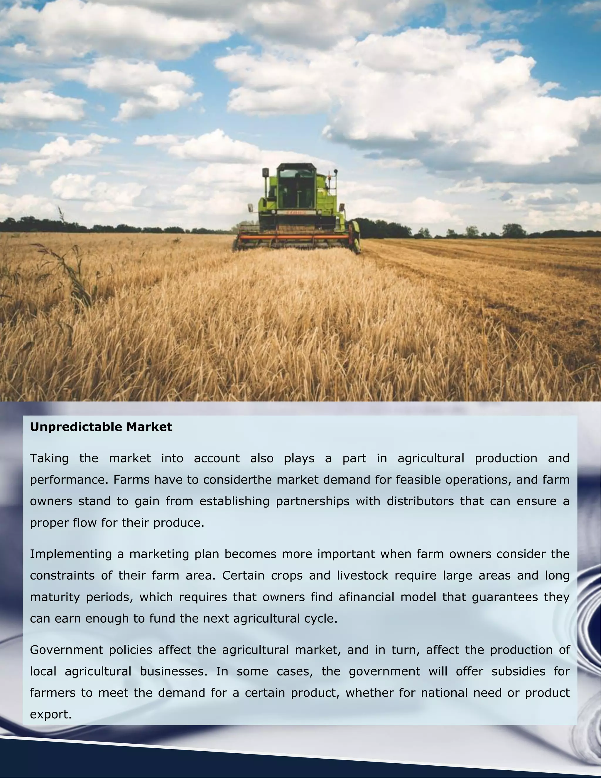 Factors Affecting Agricultural Productivity | PDF