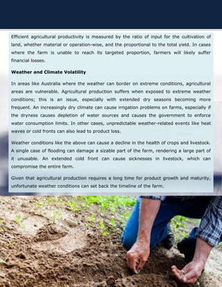 Factors Affecting Agricultural Productivity | PDF