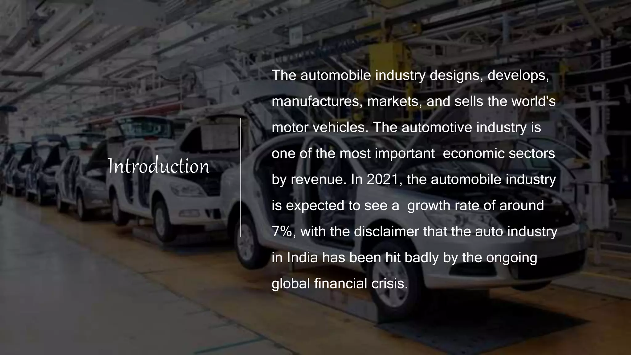 Factors affecting automobile industry in economics | PPTX