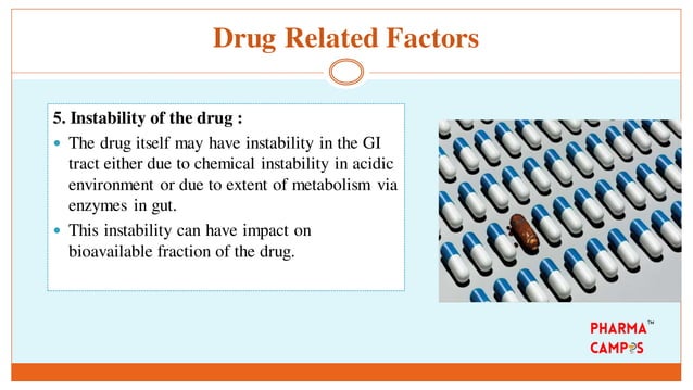 Which are the Factors affecting bioavailability? | PPT