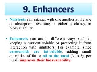 Factors affecting bioavailability of nutrients.pptx | Endocrine and ...