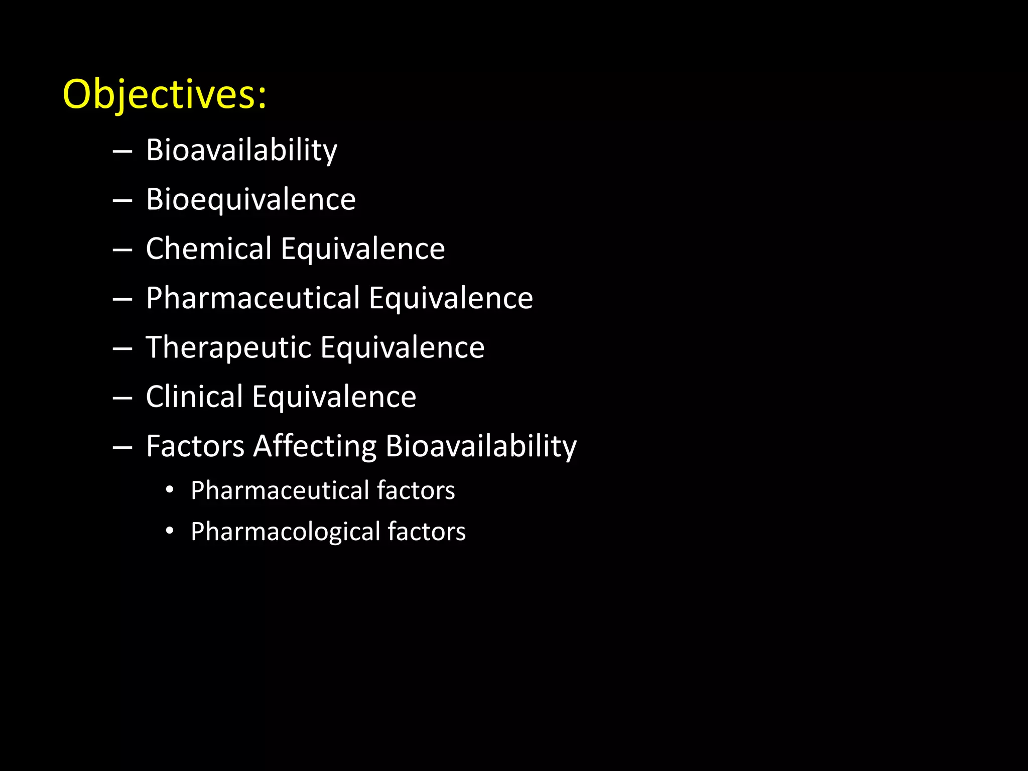 Factors affecting bioavailability. | PPTX