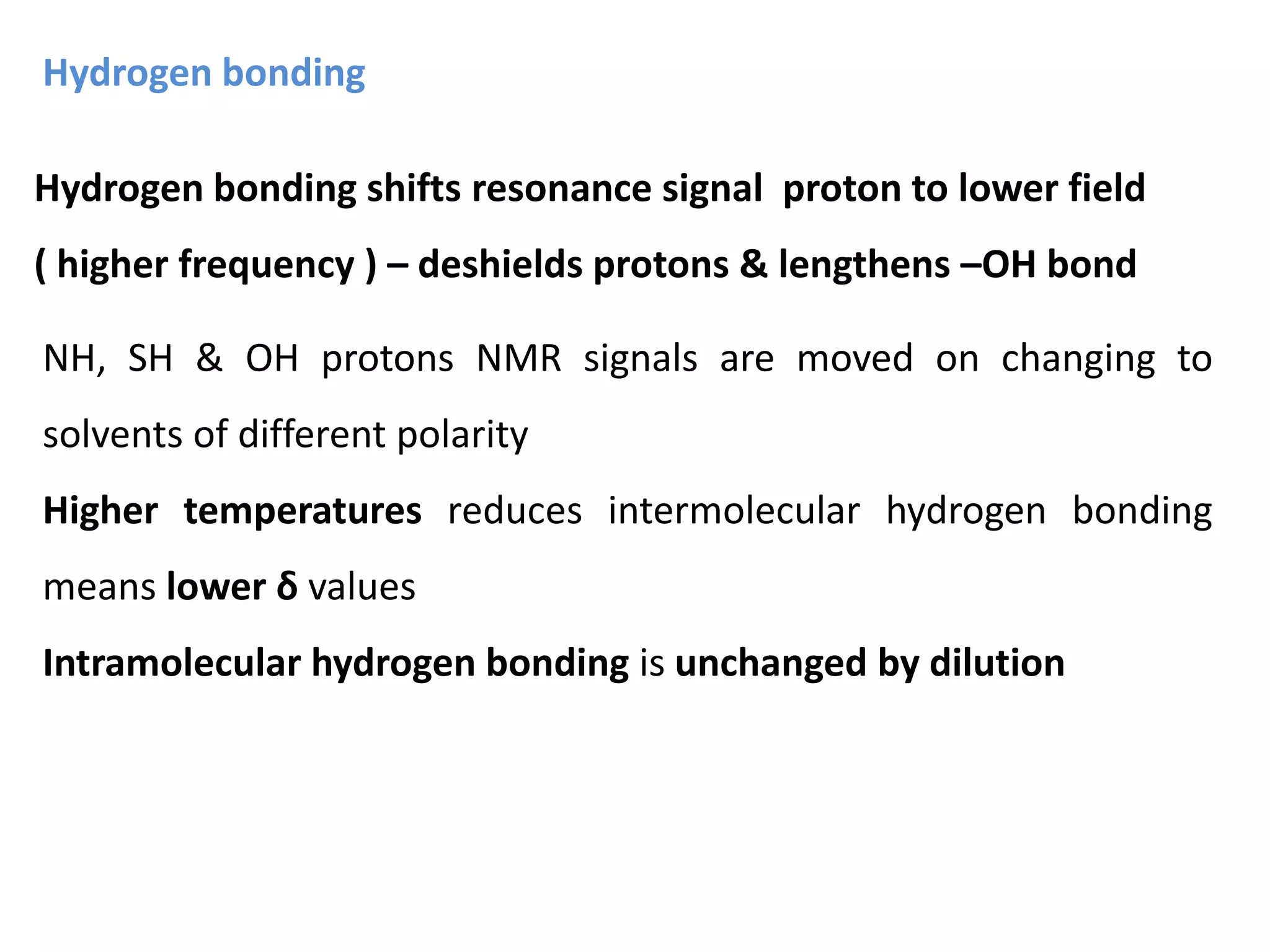 Factors affecting chemical shift | PPTX