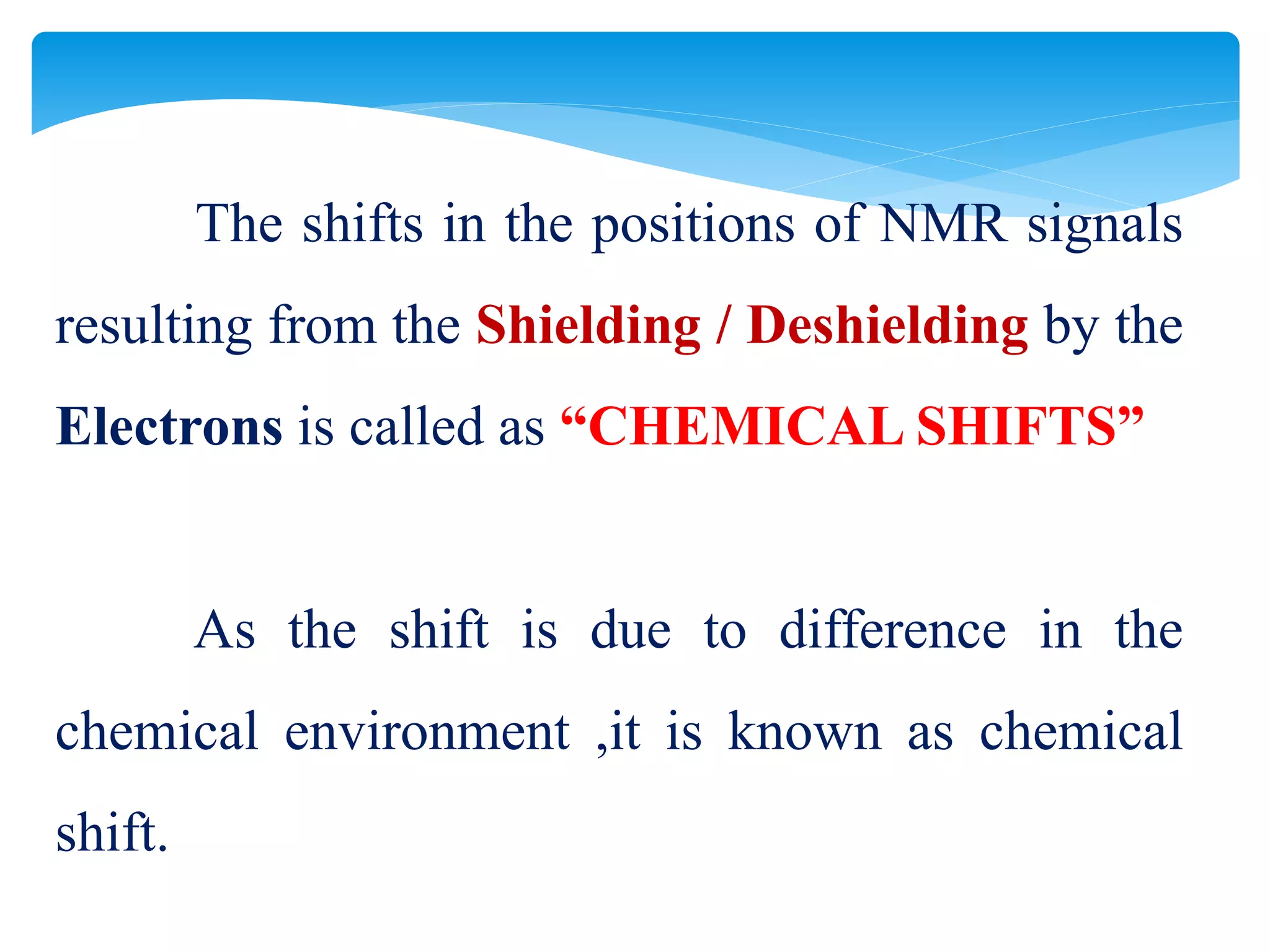 Factors influencing chemical shift | PPTX