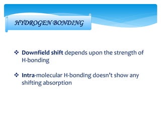 Factors influencing chemical shift | PPTX