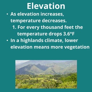 Factors affecting climate | PPTX
