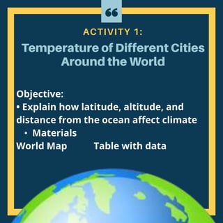 Factors affecting climate | PPTX