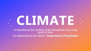 FACTORS AFFECTING CLIMATE.pptx | Weather | Science