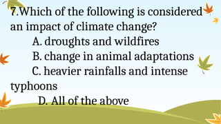 factors affecting climate review a 7 items quiz | PPTX