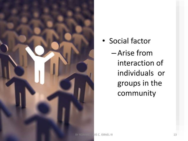 FACTORS AFFECTING COMMUNITY HEALTH | PPTX