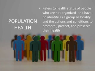 FACTORS AFFECTING COMMUNITY HEALTH | PPTX