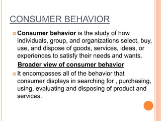 Nature & Factors affecting consumer market | PPT