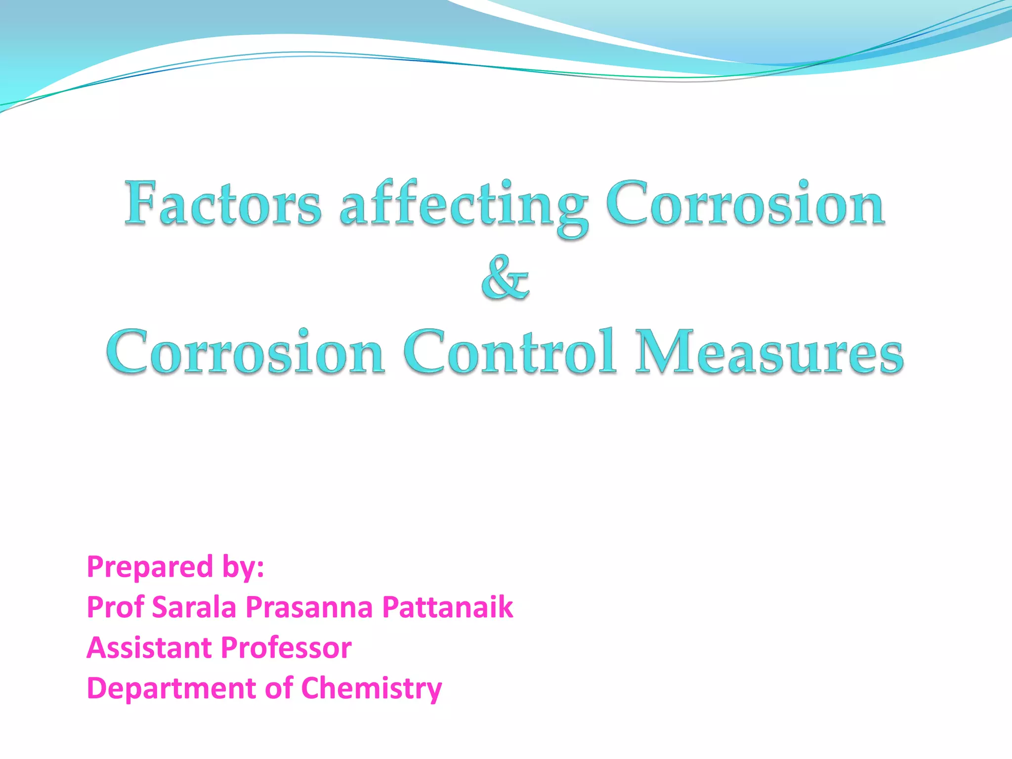 Factors affecting corrosion & control measures | PDF