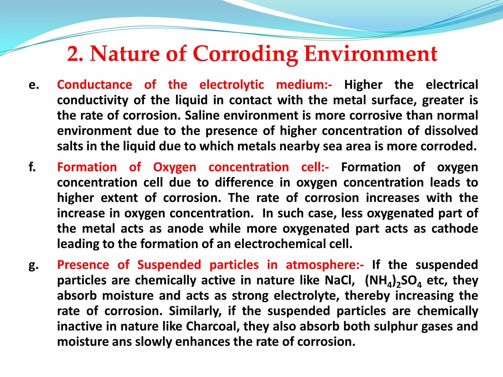 Factors affecting corrosion & control measures | PDF