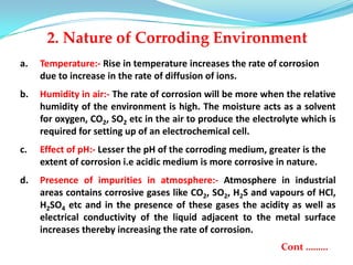 Factors affecting corrosion & control measures | PDF