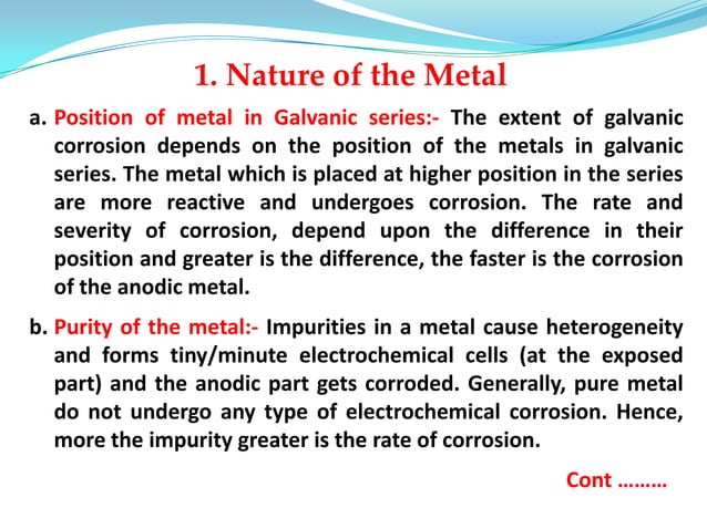 Factors affecting corrosion & control measures | PDF | Science