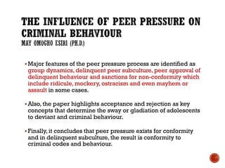 Factors affecting crime and means of ways to overcome violence | PDF