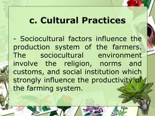 FACTORS AFFECTING CROP PRODUCTION PPT SLIDESHARE | PPTX